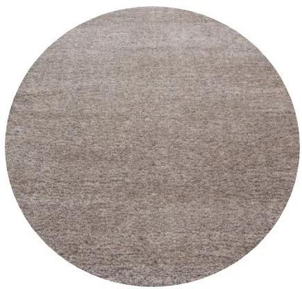 Hans Home | Kusový koberec Ancona shaggy 9000 beige kruh - 160x160 (průměr) kruh