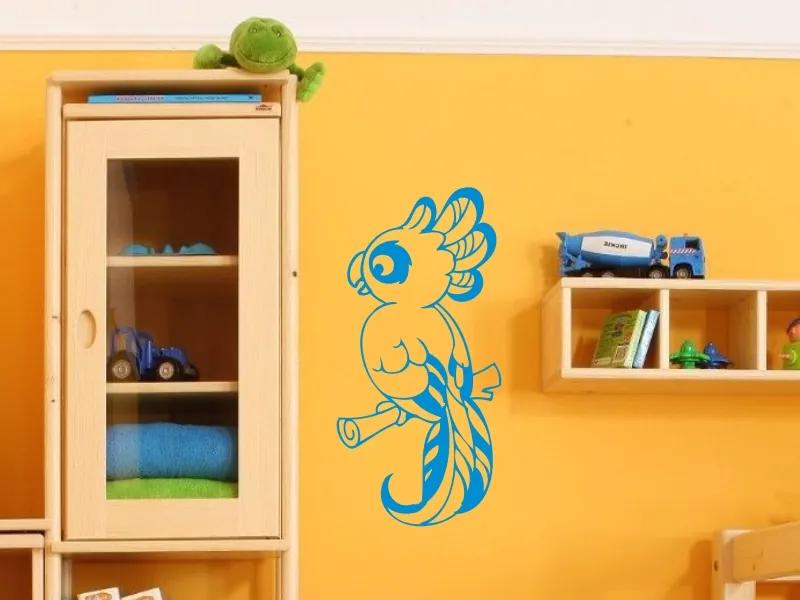 WALLVINIL Samolepky na zeď - Papoušek Barva: Mint, Velikost: 60x29 cm, Pravá / Levá: Levá (dekorace směřuje/dívá se doleva)