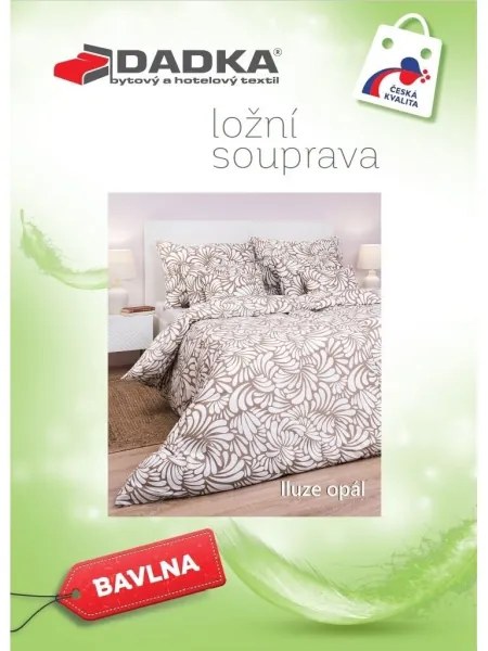 DADKA Povlečení bavlna Iluze opál 240x200, 2x 70x90 cm