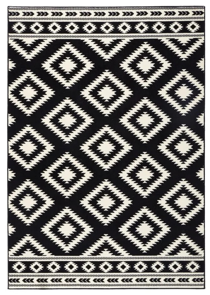 Černý koberec Hanse Home Gloria Ethno, 160 x 230 cm