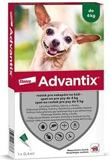 Elanco (ex-BAYER Animal Health) Advantix Spot-on 1x0,4ml pro psy do 4kg