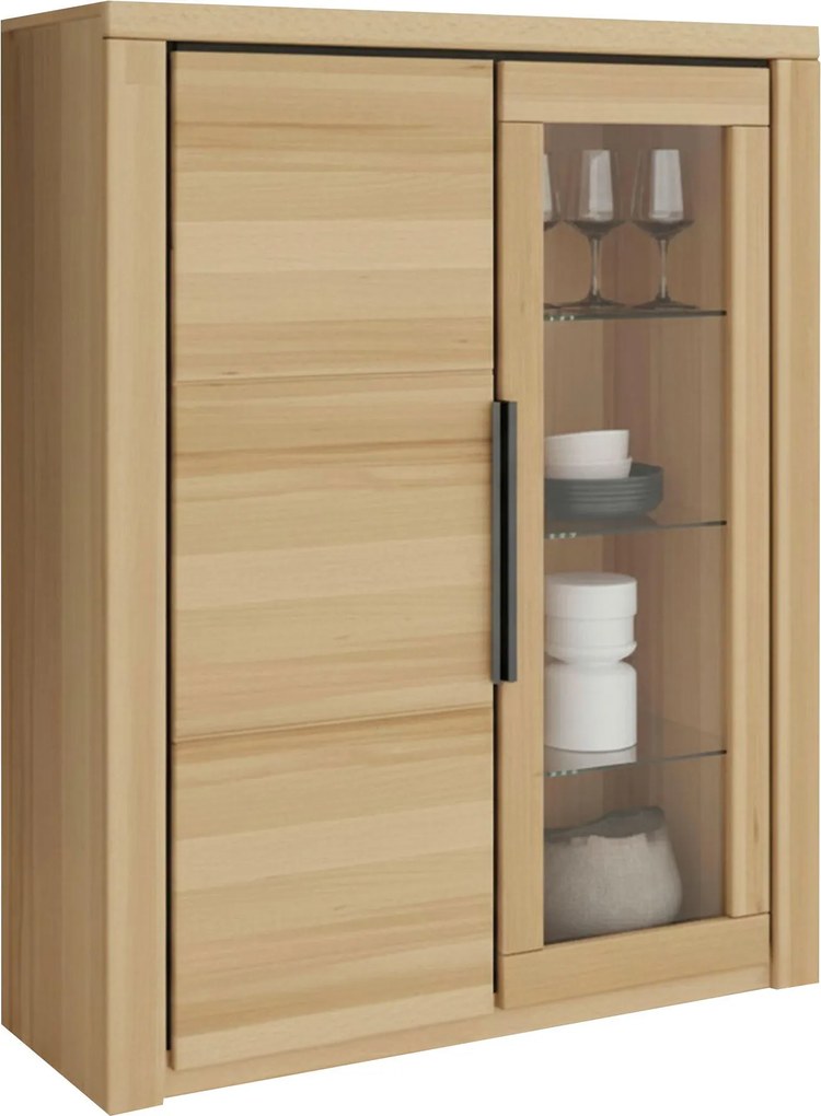 XXXLutz VITRÍNA, buk, barvy buku, 108,4/141/40 cm Livetastic - Kredence a vitríny - 001427000203
