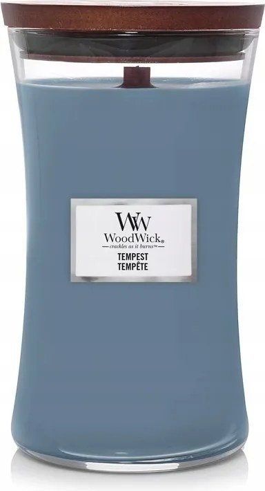 WoodWick vonná svíčka s dřevěným knotem velká Tempest 609 g