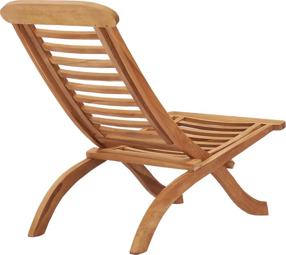 vidaXL Skládací zahradní židle 50 x 90 x 69 cm masivní teakové dřevo [319163]