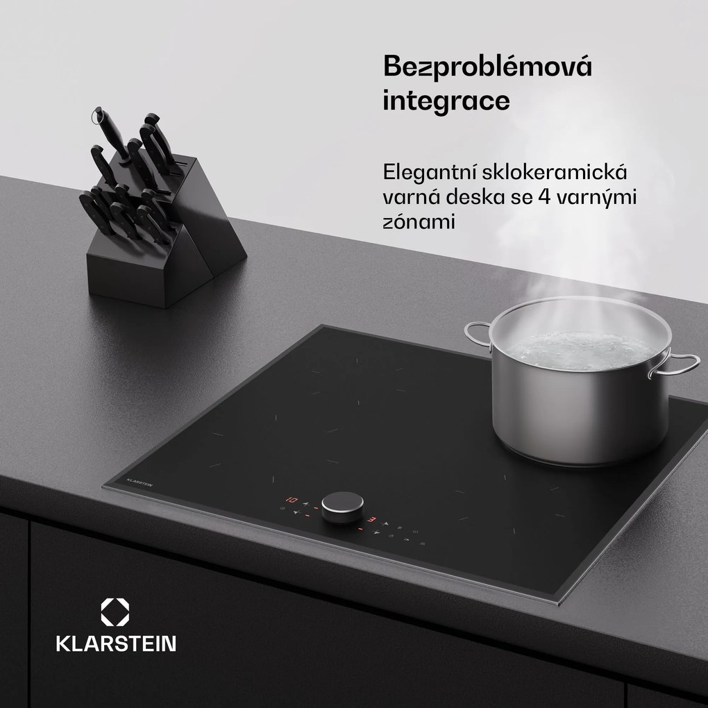 Klarstein Magnichef indukční varná deska | 4 varné zóny | Moderní & inovativní | 8200 W | 60 cm