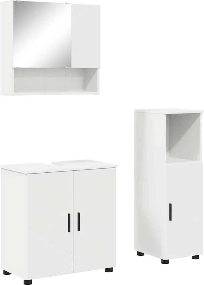 Sada koupelnového nábytku 3 ks Bílá 61 x 35 x 64 cm 3392943