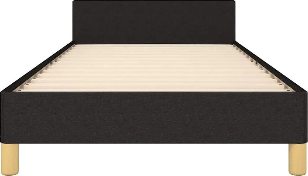 Rám postele bez matrace černý 100 x 200 cm textil 3125116