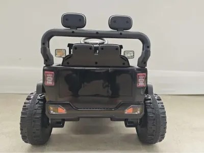 AIYAPLAY elektrické dětské auto 12V, elektrický dětský bugina, 2-4 km/h, 2 motory, dálkové ovládání, lithium baterie, černá