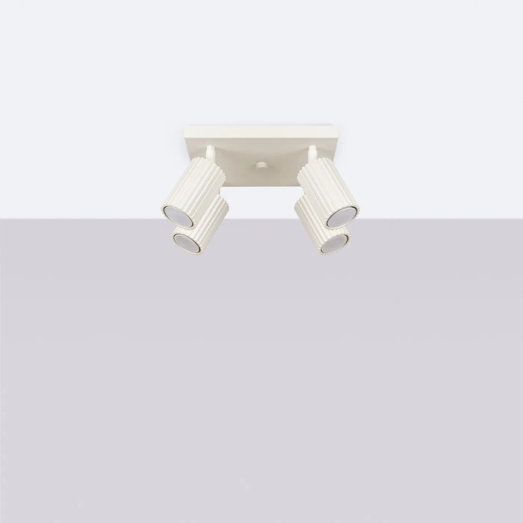 Sollux Lighting Stropní svítidlo KARBON 4 béžové