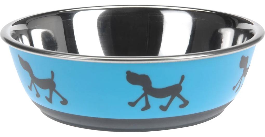 Miska pro psa Doggie treat modrá, pr. 17,5 cm