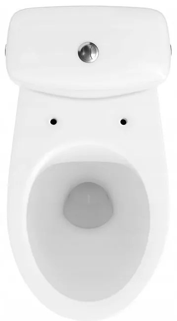 Cersanit Cersania SimpleOn 010 - WC kombi 3/6l + Slim sedátko s pomalým zavíráním z duroplastu, horizontální odpad, bílá, K11-2338