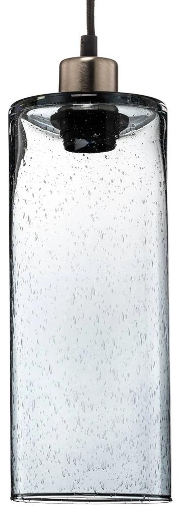 Závěsné svítidlo Válec ze sodového skla modrý Ø 12cm