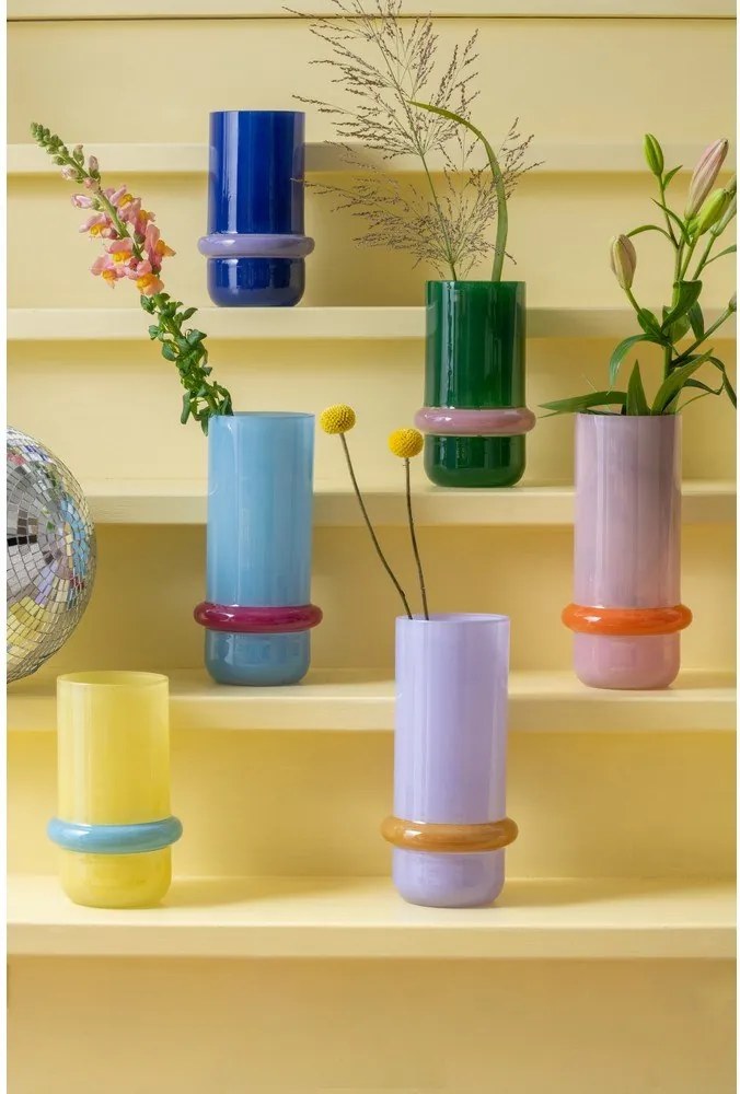 Zelená skleněná váza (výška 22 cm) Animado Anillo – PT LIVING