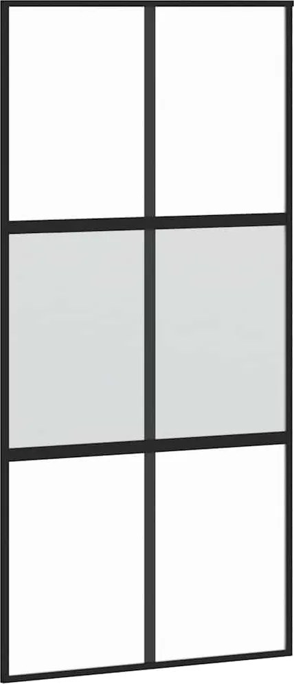 Posuvné dveře s kováním 102,5x205 cm tvrzeného sklo a hliník 3332976