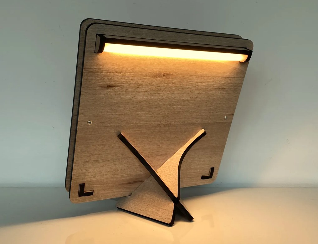 Li-Go "Dub v kruhu" lampa 31x31 cm provedení povrchu: dub světlý