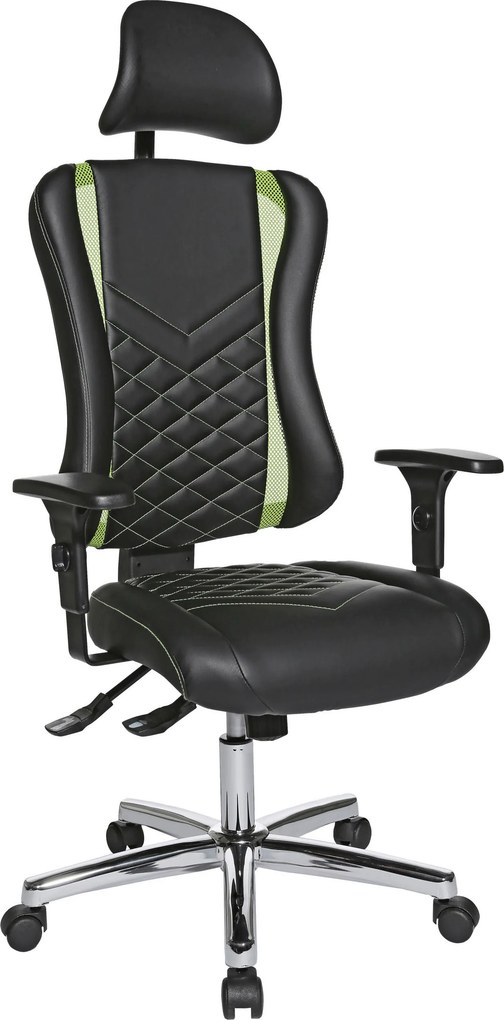 XXXLutz HERNÍ ŽIDLE, vzhled kůže, zelená, černá Dieter Knoll - Online Only kancelářské židle - 001319008402