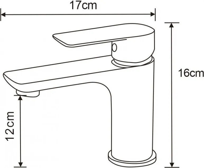 Mexen Alfa umyvadlová baterie, bílá-chromová, 745700-02
