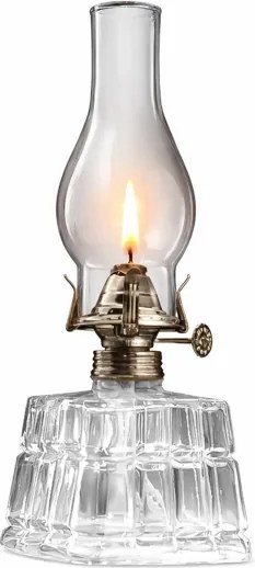 BRILAGI - Petrolejová lampa MERLIN čirá/zlatá/patina