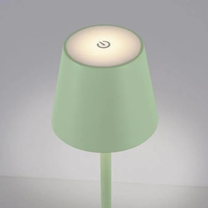 LD 19252-43 LED bateriové svítidlo zelené, stojací a stolní lampa, dotykový stmívač, IP54 pro venkovní použití 3000K - JUST LIGHT