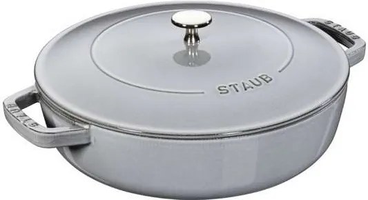 Litinový kastrol s poklicí Staub Chistera, grafitově šedá, 28 cm / 3,7 l