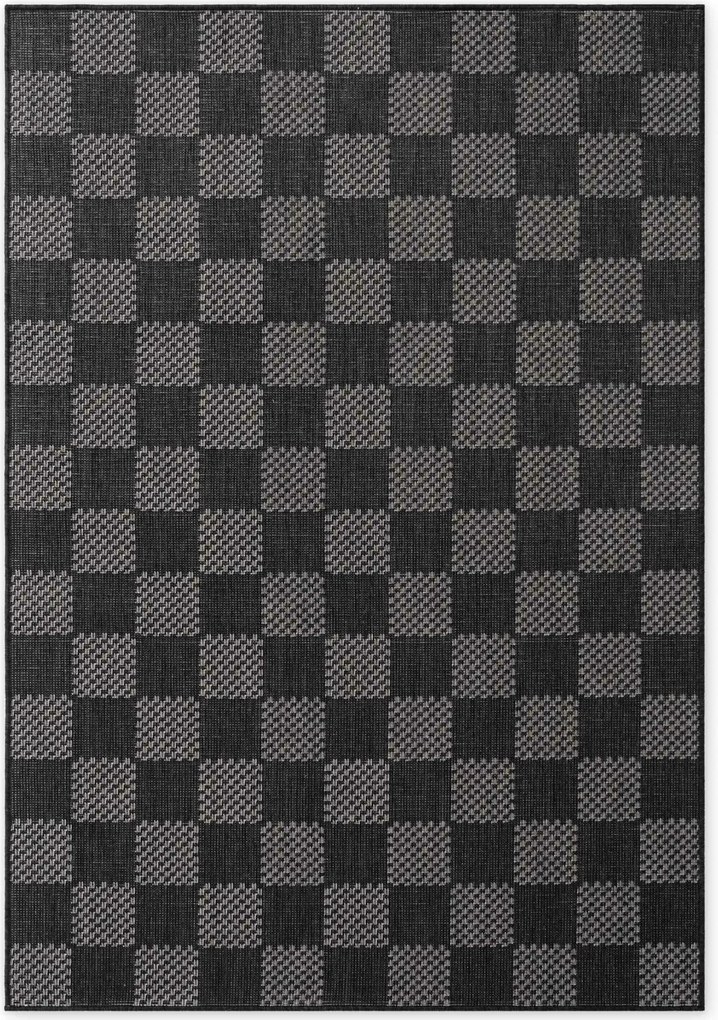 Ted Baker, Kusový koberec Ted Baker Haringey 106385 Black White, 120x170, černobílá, chodba / předsíň
