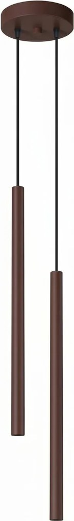 Sollux Lighting Závěsné svítidlo PASTELO 2 hnědé