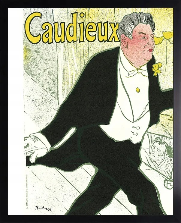 Caudieux obraz – plakát Henri de Toulouse-Lautrec