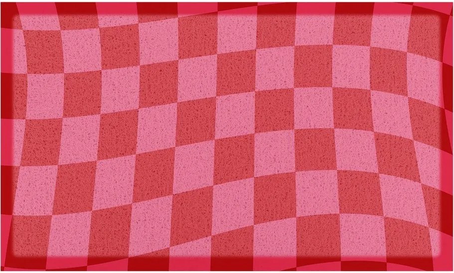 Rohožka z recyklovaného plastu 40x70 cm Wavy Checkerboard – Artsy Doormats