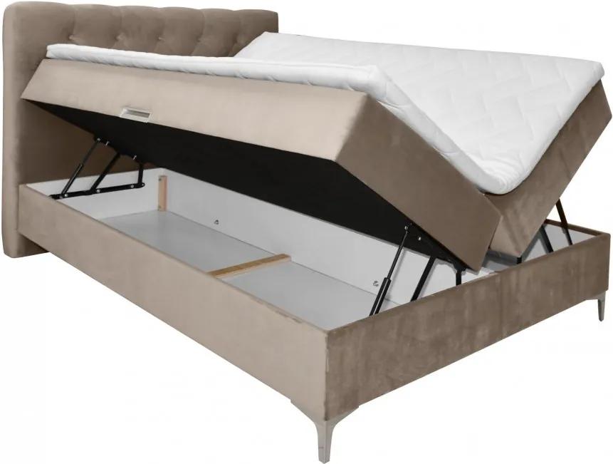 Manželská postel TITTO - béžová 180 × 200 cm