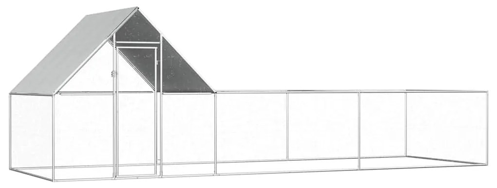 Klec pro kuřata 6 x 2 x 2 m pozinkovaná ocel