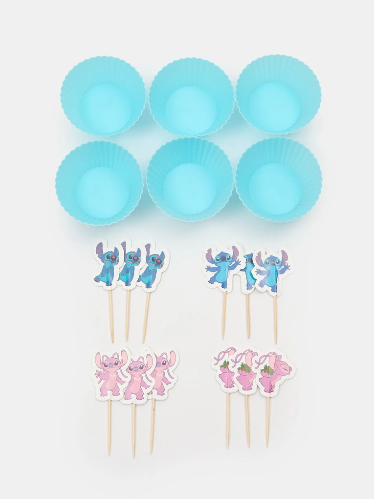 Sinsay - Sada na cupcakes 18 kusů Stitch - vícebarevná