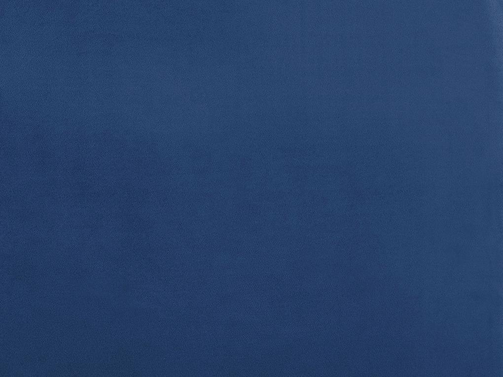 Sametová postel 180 x 200 cm modrá FLAYAT Beliani