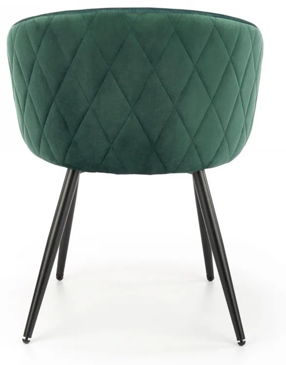Designová židle Dasha tmavě zelená