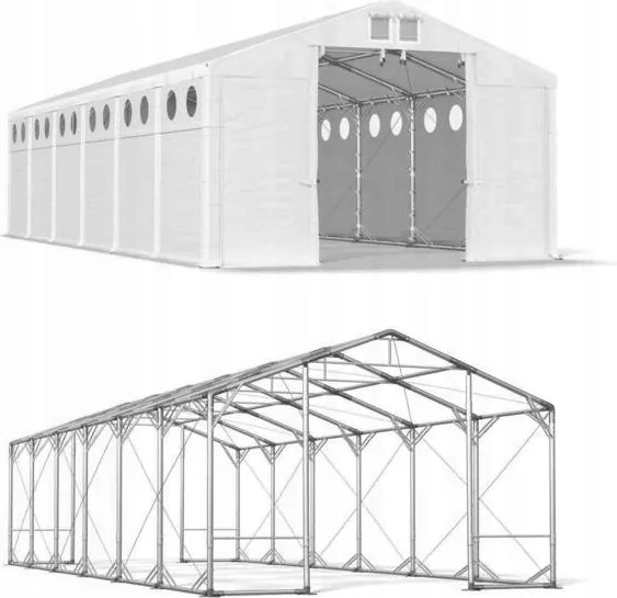 Výstavní stany 5x12 m [2,5 m] Pavilony Das 580 Pp