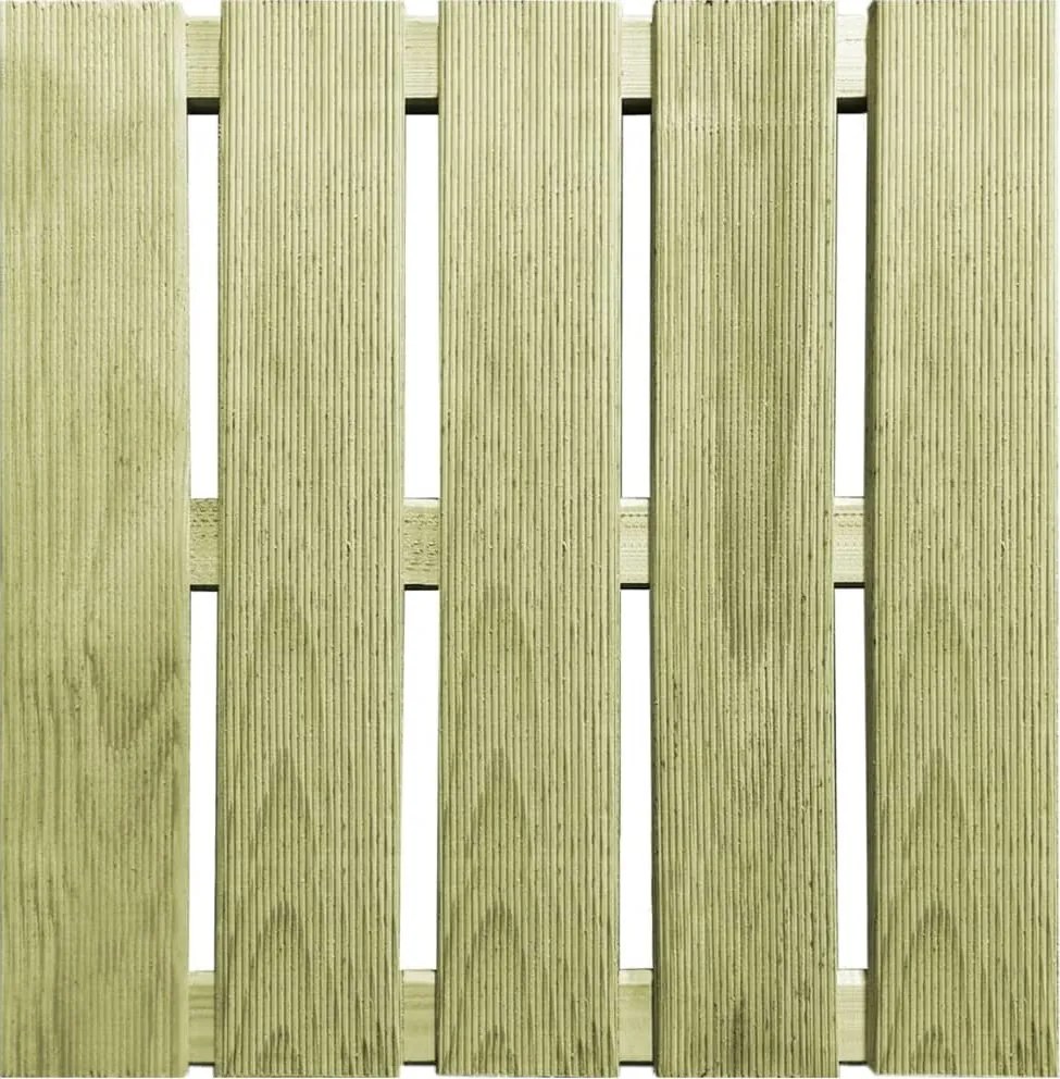 vidaXL 30 ks terasové dlaždice 50 x 50 cm dřevo [276433] Barva: Zelená