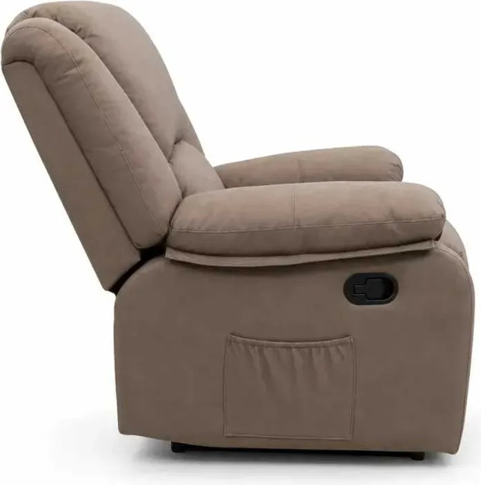 LuxuryForm DESIGN Televizní křeslo VELORA s polohováním - Taupe