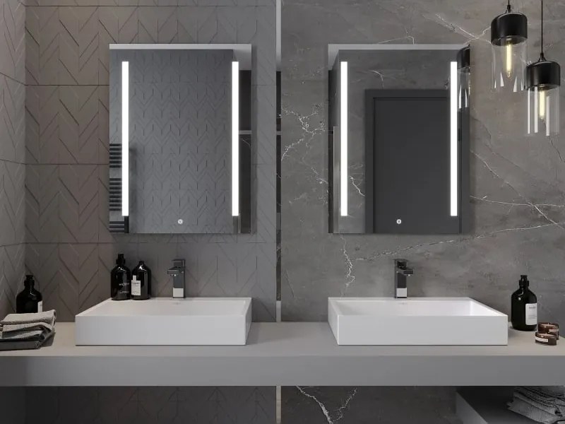 Mexen Remi koupelnové zrcadlo s podsvícením 60 x 80 cm, LED 6000K, anti-pára - 9804-060-080-611-00