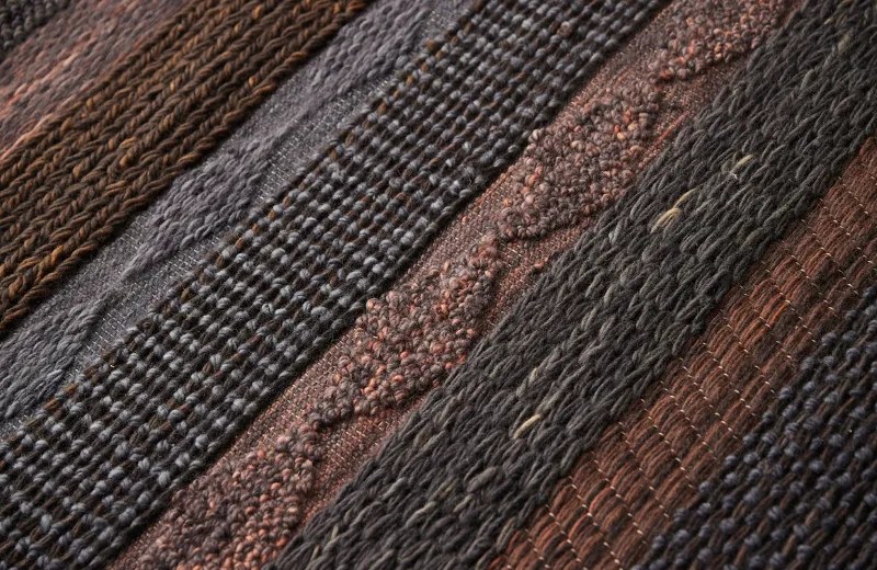 Diamond Carpets India, Ručně vázaný kusový koberec Black Melange DE 2006 Multi Colour, 200x290, hnědá, ložnice