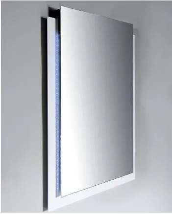 SAPHO EMA 22456 zrcadlo s přesahem s LED osvětlením 50x70cm, bílá