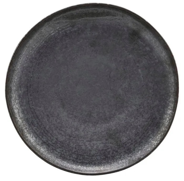 House Doctor Dezertní talíř PION 21,5 cm černo hnědý