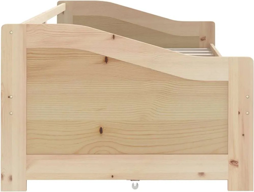 3místná válenda se zásuvkami masivní borovice 90 x 200 cm 322169