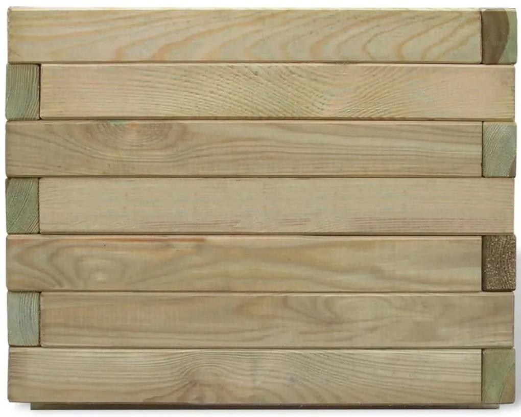 Vyvýšený záhon 50 x 50 x 40 cm dřevo čtvercový - Default Title