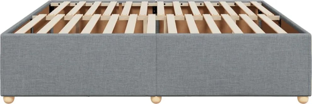 Rám postele bez matrace světle šedý 180 x 200 cm textil 3284750