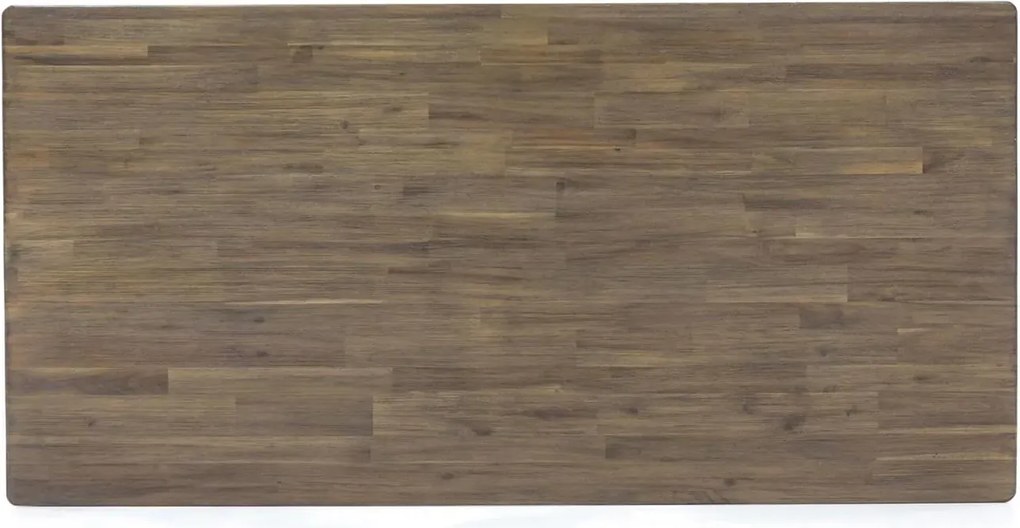 Jídelní stůl Maze 200 cm z masivu hnědý/černý