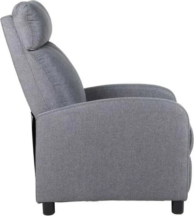 LuxuryForm DESIGN Televizní křeslo RUFO s polohováním - šedé