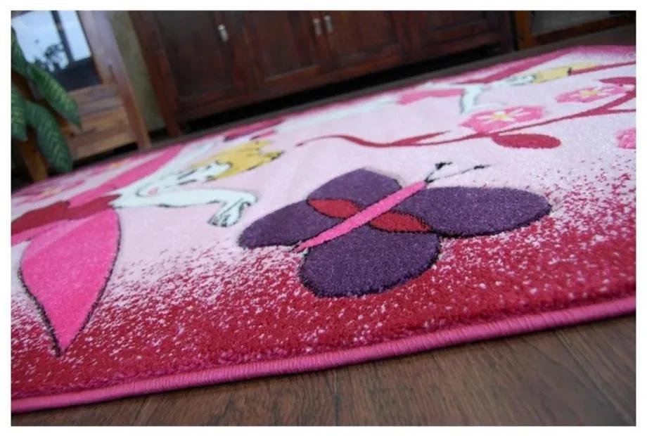 Dětský kusový koberec Zvonilka růžový 240x330cm
