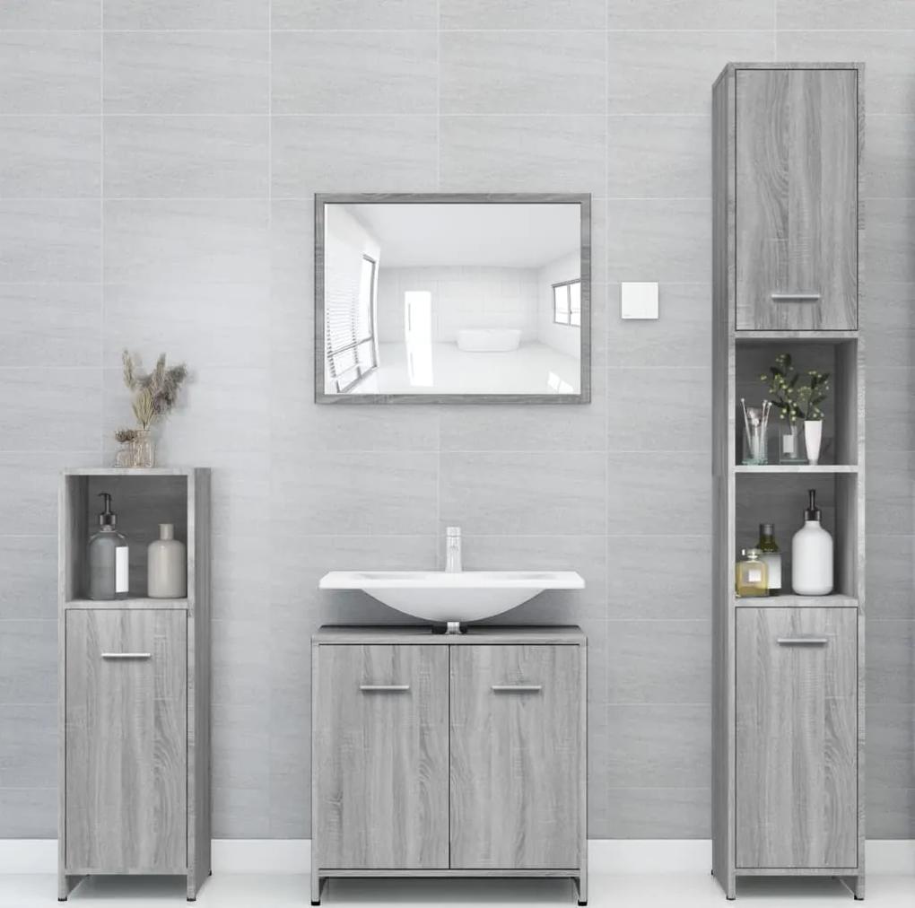 vidaXL Koupelnová skříňka 30 x 30 x 183,5 cm dřevotříska [802604] Barva: Bílá