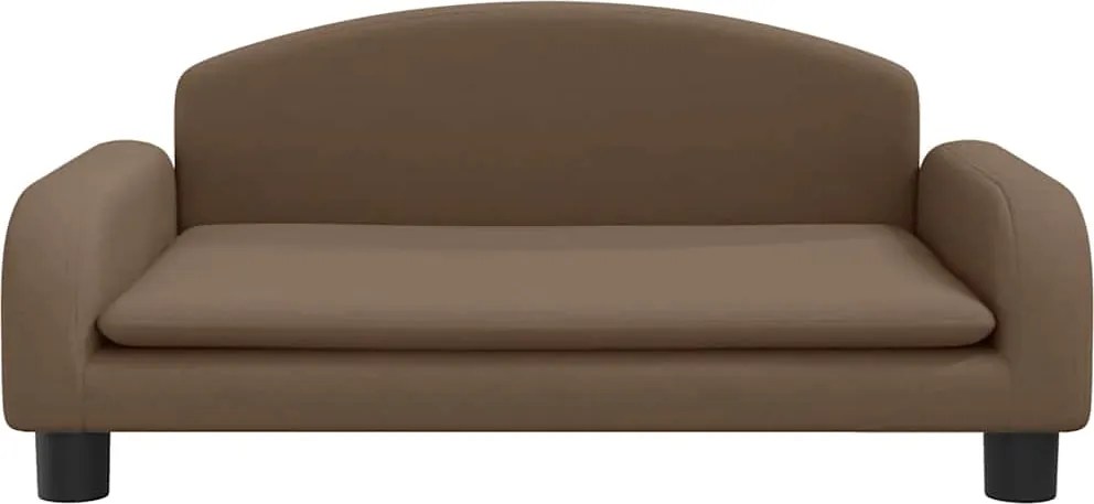 Dětská pohovka hnědá 70 x 45 x 30 cm textil 3196360