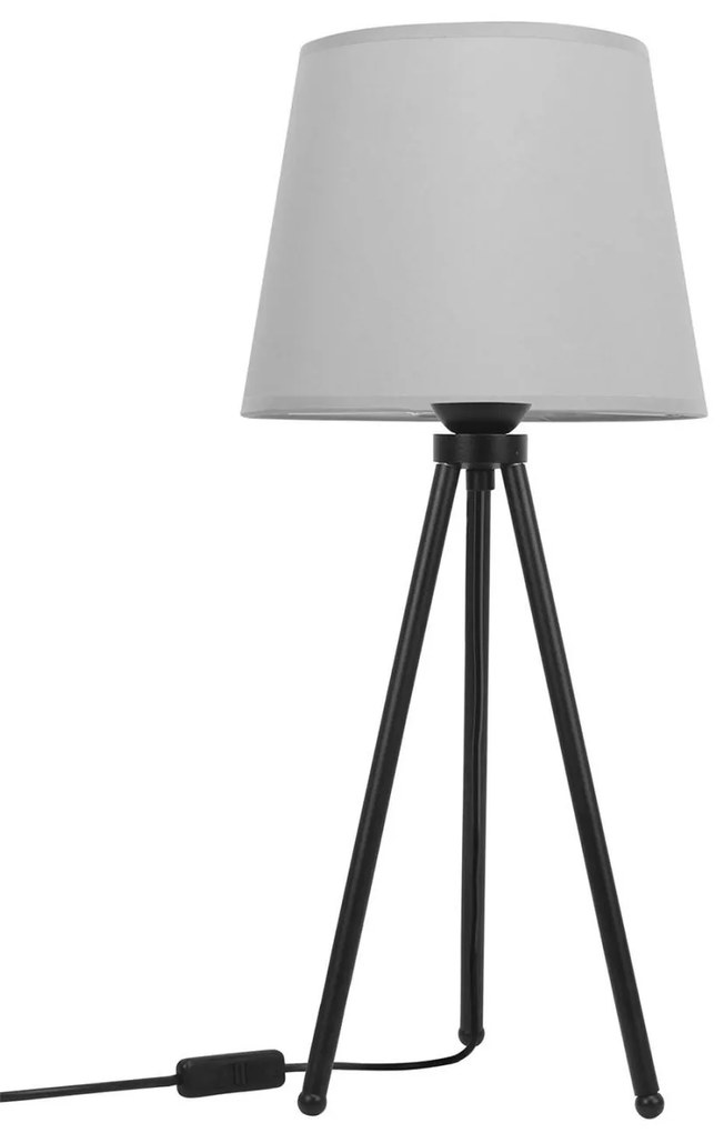 Stolní lampa MILANO, 1x textilní stínítko (výběr ze 4 barev), (výběr ze 3 barev konstrukce)