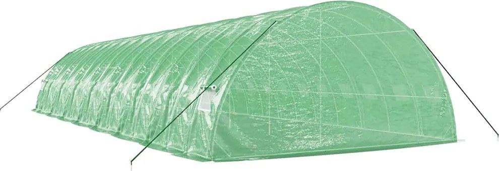 Skleník s ocelovým rámem zelený 96 m² 16 x 6 x 2,85 m 3188111